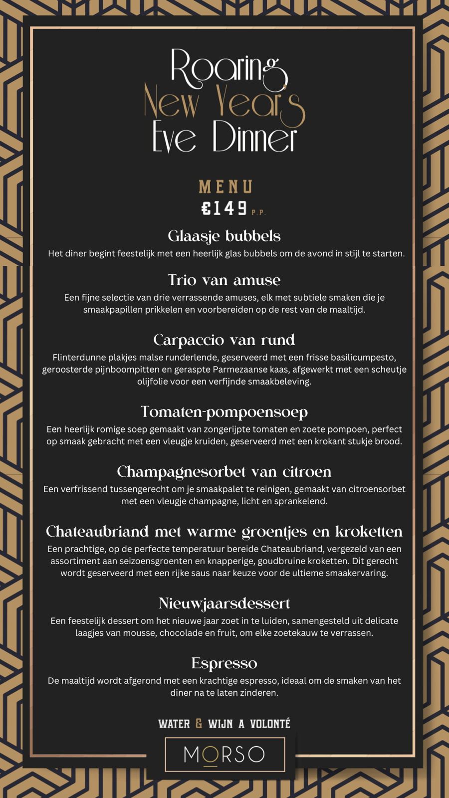 MORSO | Kom tafelen in de Roaring Twenties!